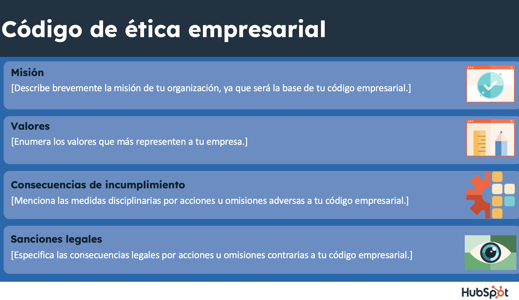Plantilla para crear un código de ética empresarial Plantilla para crear un código de ética empresarial